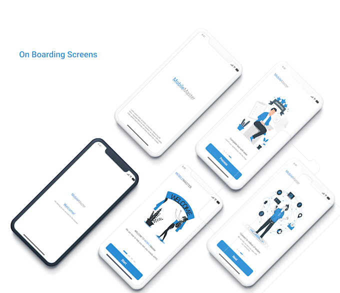 Onboarding screens,landing page and screens design in figma by ...