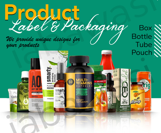 Design amazing product packaging, label with mockup by Aba_wasi | Fiverr