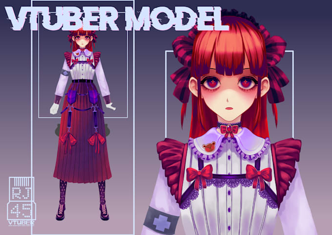 Create a ready to use vtuber model by Rj45vt | Fiverr