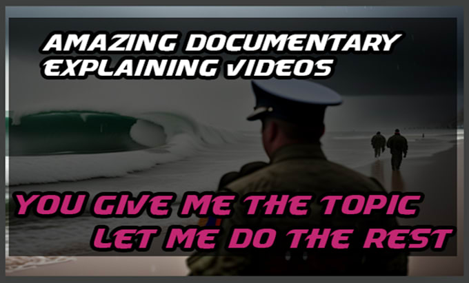 Do amazing documentary explaining videos from a single word you give me ...