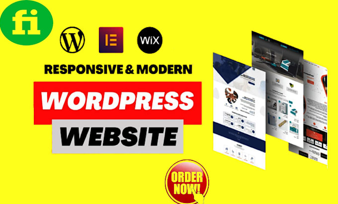 Responsive creative wordpress website design and redesign by Amir_irshad | Fiverr