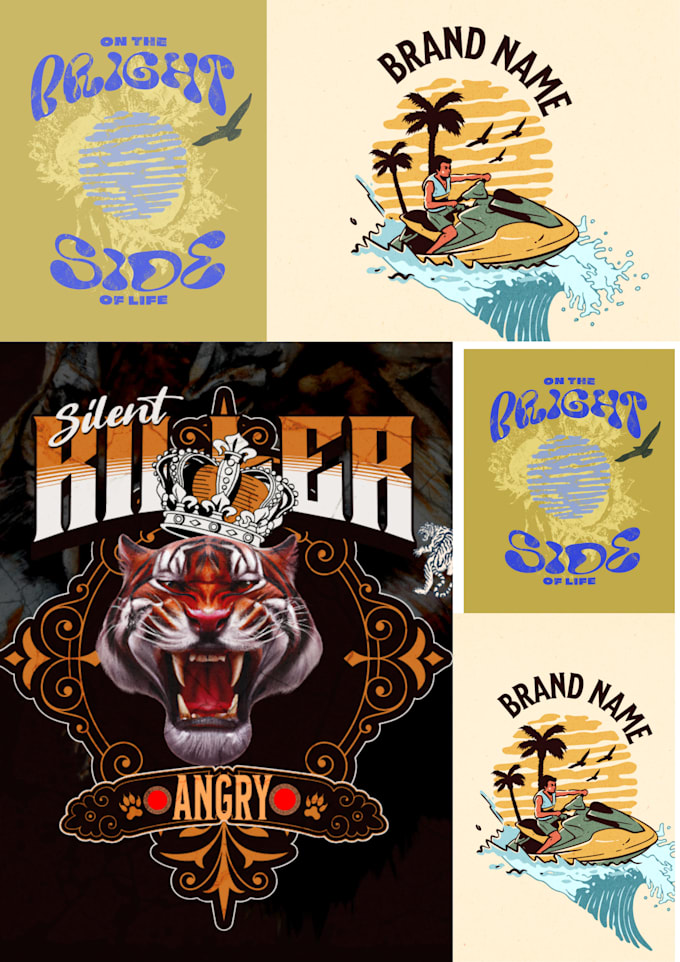 Create cool and striking designs for your merch and tshirts and ...