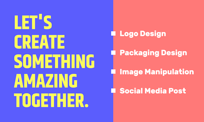 Create any kind of graphic design with a thought process by ...