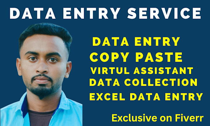 Do data entry, excel, scraping, typing, copy paste work by Alamgirhosen111 | Fiverr