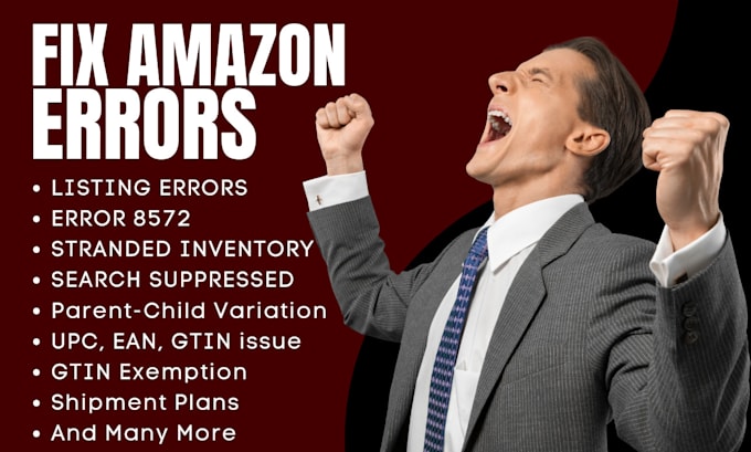 Fix amazon errors, listing error 8572 and do amazon listing for organic ...