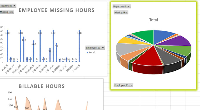 Create a dashboard or report in excel by Lavanyailango | Fiverr