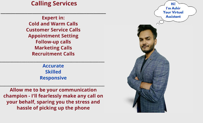 Be your cold calling virtual assistant for us and canada by Syed16aashir | Fiverr