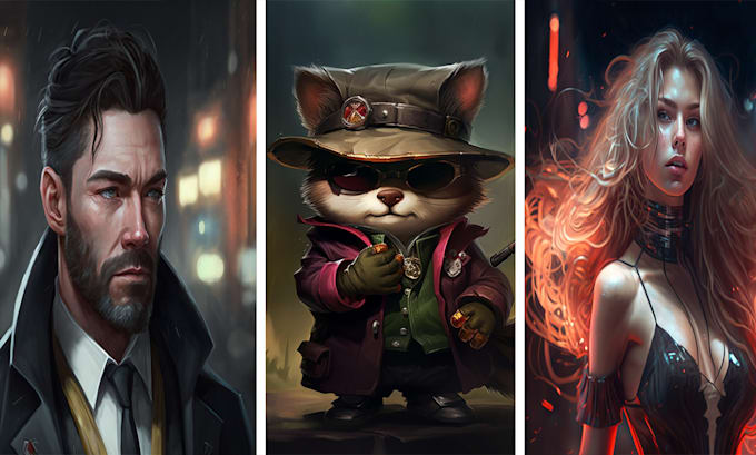 Bring your character ideas to life with ai by Zerotwo975 | Fiverr