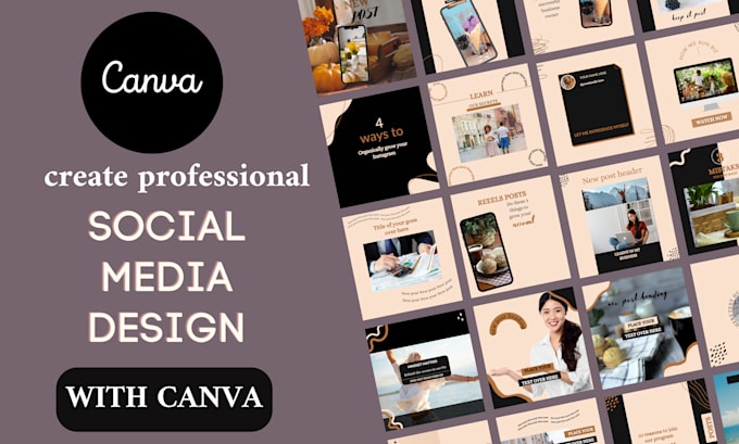 Send editable canva social media post templates by Hamidjor | Fiverr