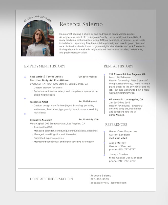 Design your rental application resume so you get selected as a tenant ...