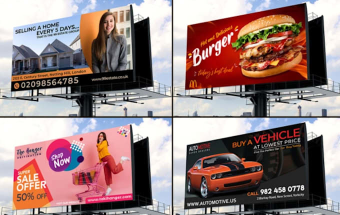 Make events real estate and advertising hoarding banners by Anumshuja48 ...