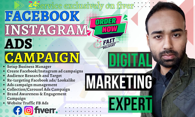 Create and manage effective facebook and instagram ads campaign by ...