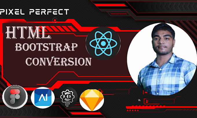 Convert Figmapsdxdwebflowpdf And Image To Htmlcssbootstrapscss And React By Sarowarho 