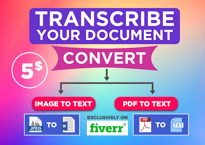 Transcribe your document pdf or image to text in 24 hours by Zoren91 ...
