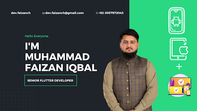 Do professional flutter development, high quality mobile apps for android, ios by Faizan_coder ...