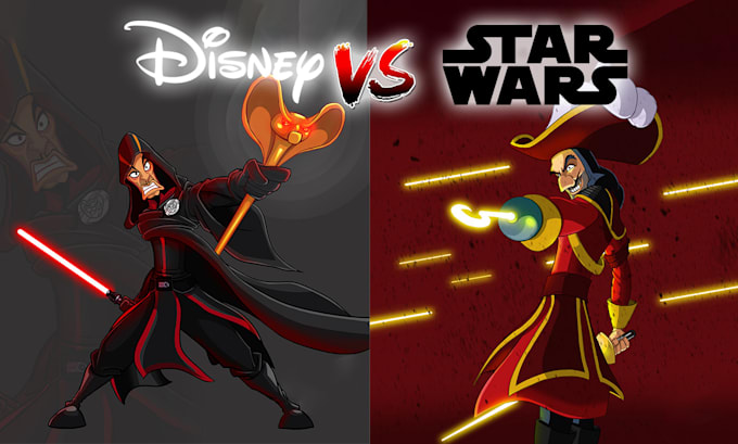 Cross disney character with star wars universe by Elduduworkshop | Fiverr
