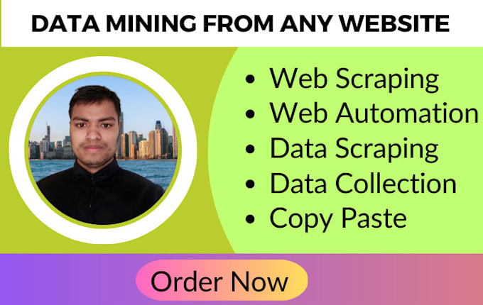 Do web scraping or data mining for any website by Ajom4278 | Fiverr