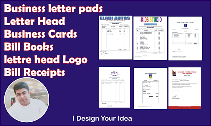 Design editable letter pads,invoices,bill books by Yasirdigitec | Fiverr