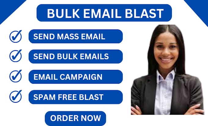 Send bulk emails and email marketing services by Dammiepro | Fiverr