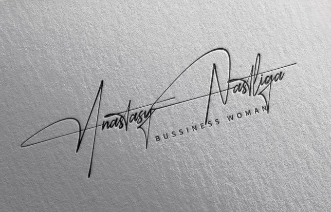Design a fancy realistic handwritten signature logo in 12hrs by ...