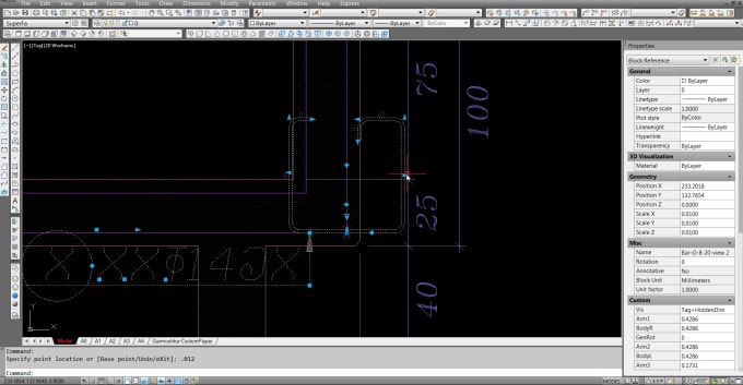 Create autocad dynamic blocks by Fadeviaje | Fiverr