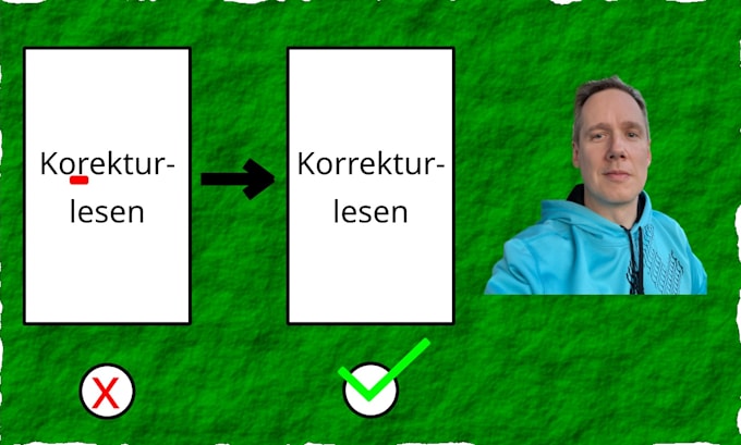 Proofread, edit and correct your german texts by Textdesigndock | Fiverr