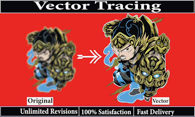 Do vector tracing, redraw any image,convert logo to vector by Designmintu | Fiverr