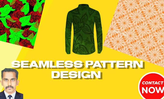 Create seamless pattern design surface design by Midmanservices | Fiverr
