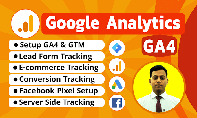 Setup google analytics 4, ga4 ecommerce tracking, conversion tracking, fb pixel by Marketer ...