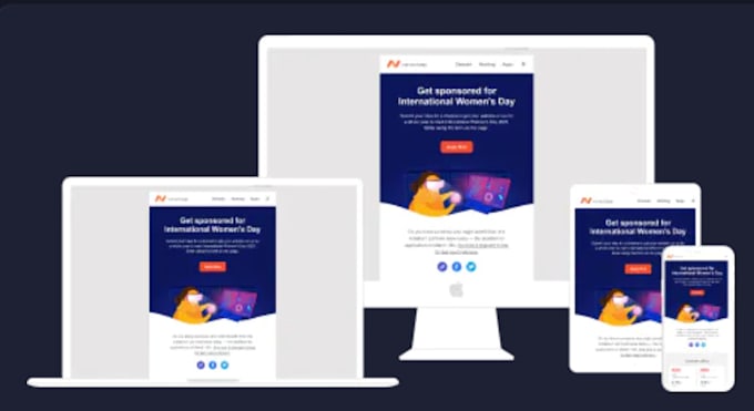 Design and develop your modern email templates by Paulscorti | Fiverr
