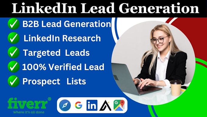 Do linkedin targeted lead generation and b2b lead generation by Pro_leadss | Fiverr