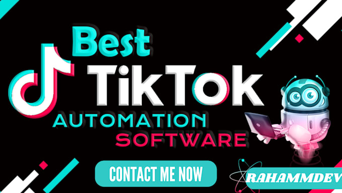 Develop tik tok automation bot, tik tok view bot, tik tok uploading bot ... Develop tik tok automation bot, tik tok view bot, tik tok uploading bot ...