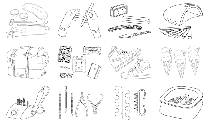 Draw detailed vector line art of your product by Tupipon1152 | Fiverr
