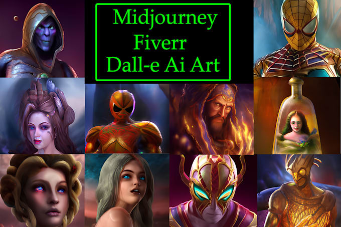 Create your unique art through ai using midjourney by Afreen_graphic | Fiverr