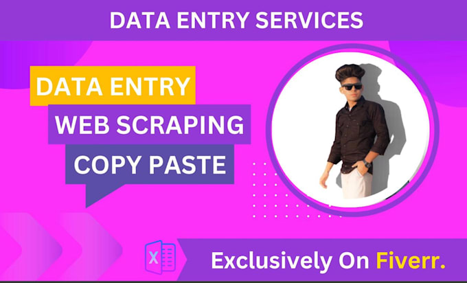 Data entry, web scraping, excel, typing, copy paste work by Ravi_rai_ | Fiverr