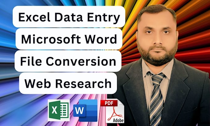 Data entry typing work and web research by Kmkhan81 | Fiverr
