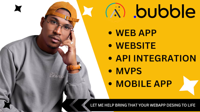 Build web apps mvp in bubble, apis, bubble webhook, integration by St ... Build web apps mvp in bubble, apis, bubble webhook, integration by St ...