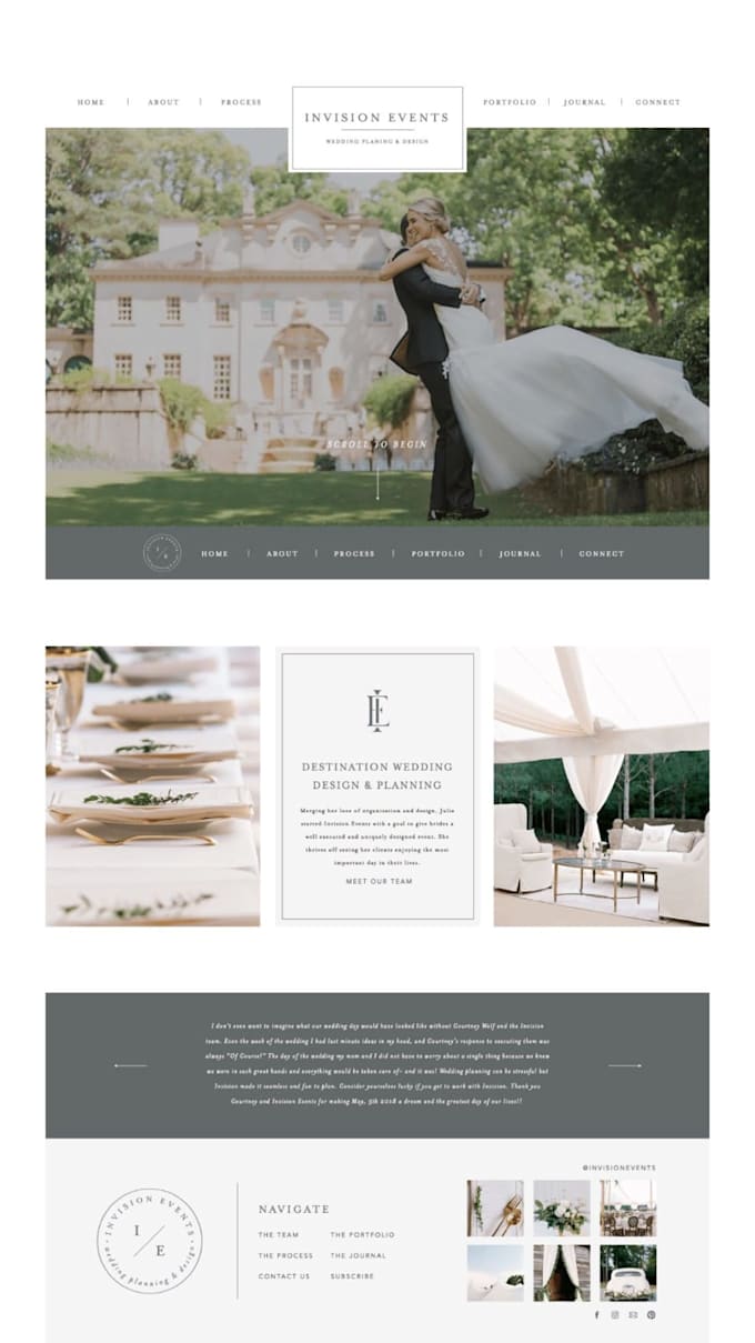 Design wedding invitation website by Cintania | Fiverr