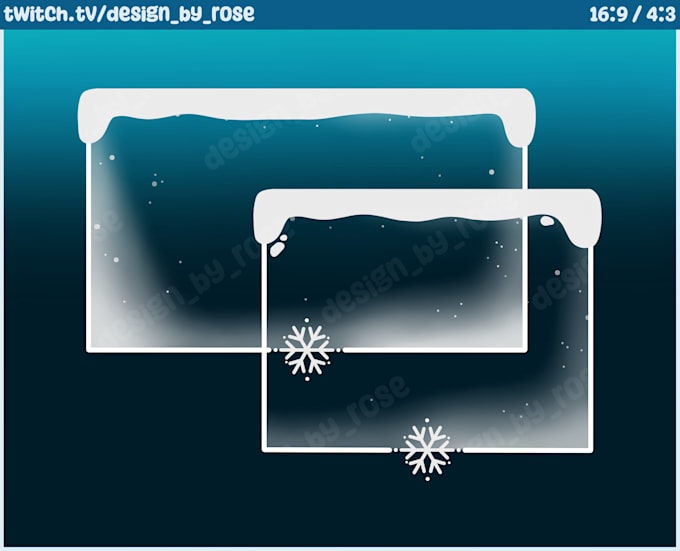 Create a webcam border for your video or stream by Design_by_rose | Fiverr