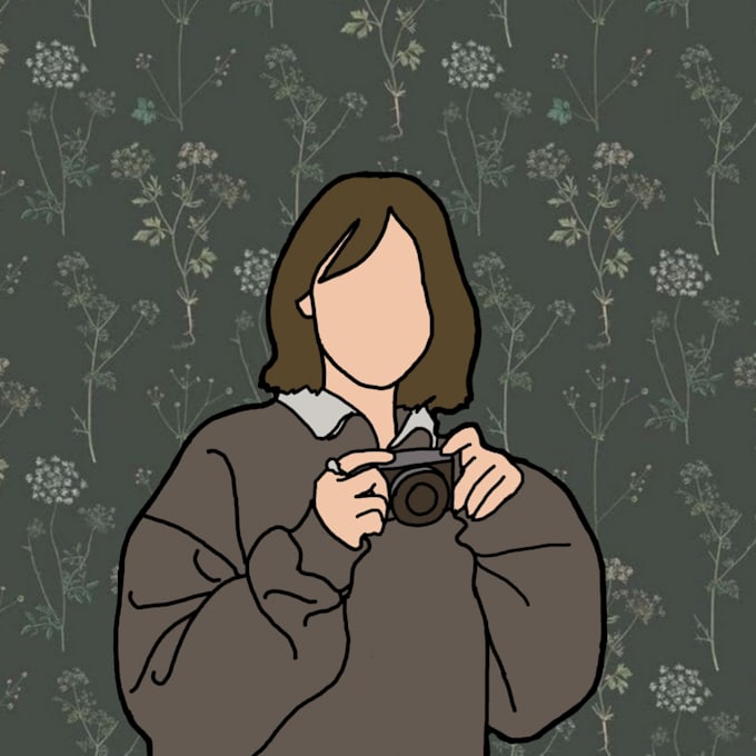 Draw vector art portrait faceless aesthetic by Emersonjz | Fiverr