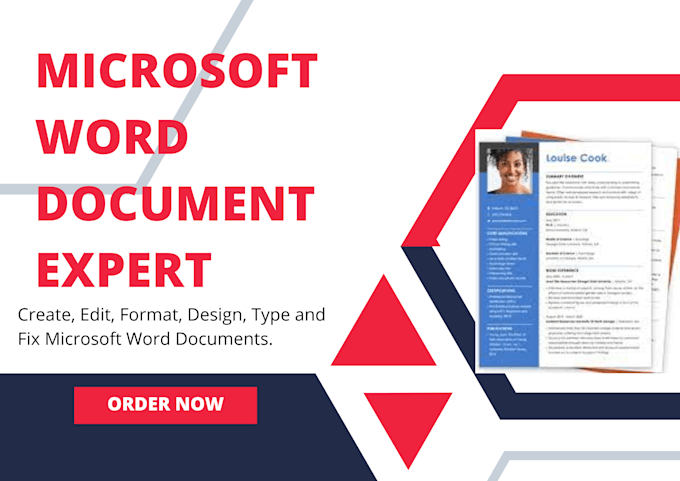 Create, edit, format, and design microsoft word documents by Olanrewajuomoye | Fiverr