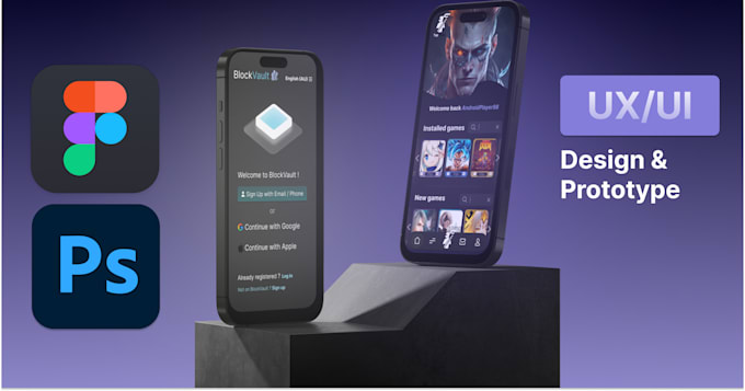 Create a customized and artistic ui design by Ssjshaggy | Fiverr