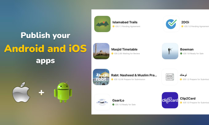 Publish and upload your android and ios apps to play store and app ... Publish and upload your android and ios apps to play store and app ...