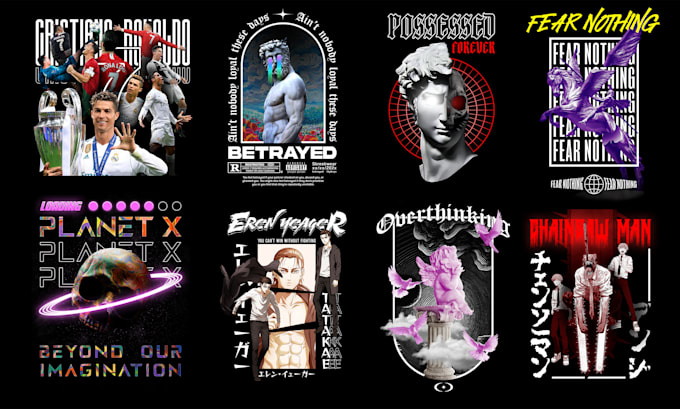 Create attractive merch graphic for you within 24 hrs by Yahyabelhajjam ...