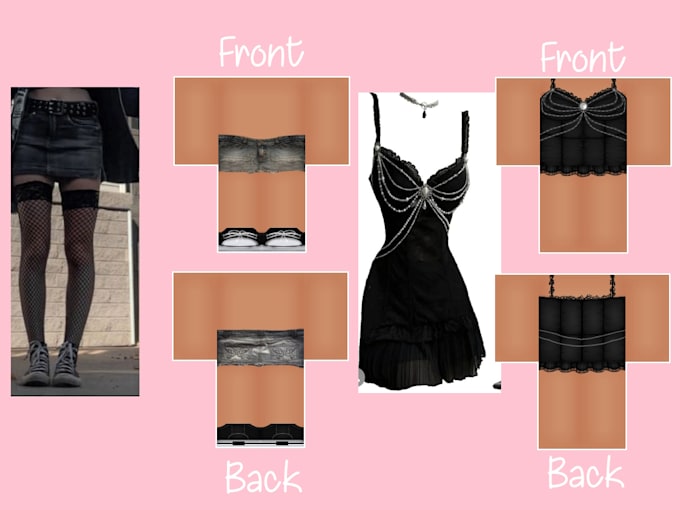 Design a roblox outfit for you based on an image by Doodluxo | Fiverr