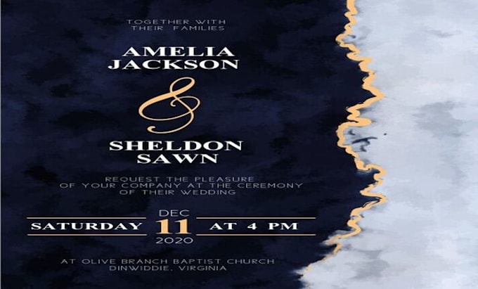 Design the best and most beautiful wedding invitation by Chifo_45 | Fiverr