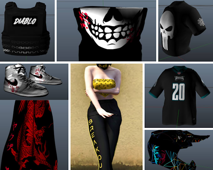 Make five m gta clothing by Soricocosplay | Fiverr