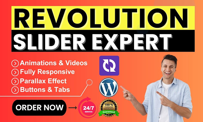 Make a responsive website slider with slider revolution by Wp_shahalam ...