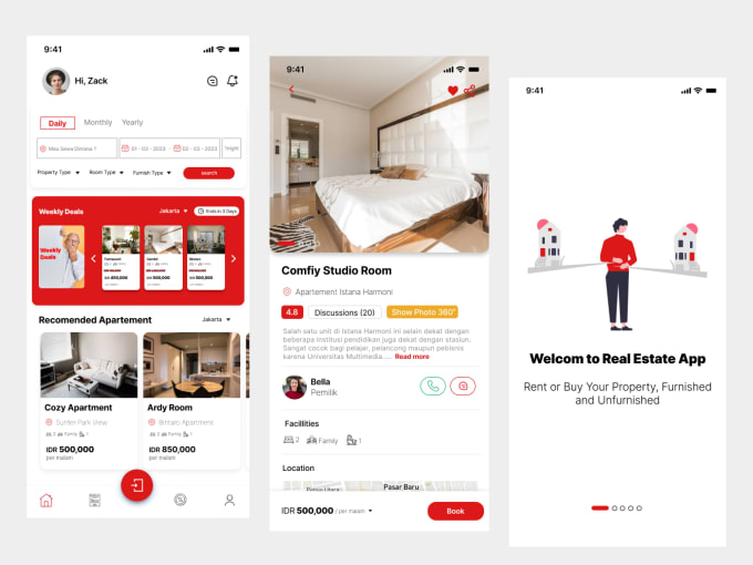 Make a modern, clean ui ux apps design and website design by Itsriizky ...
