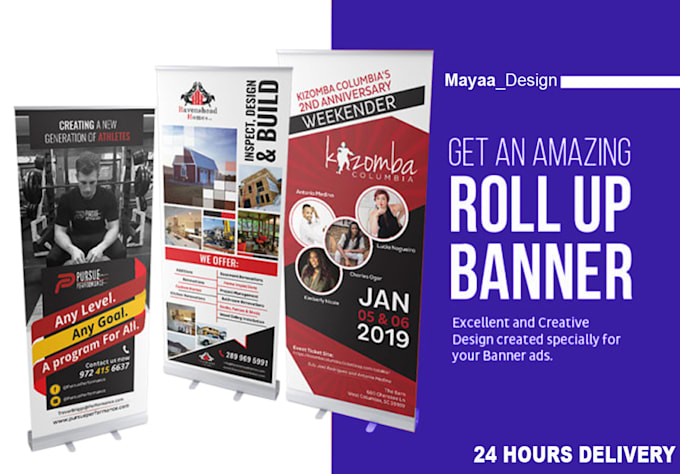 Do awesome roll banner design, signage design in 24 hours by Mayaa ...